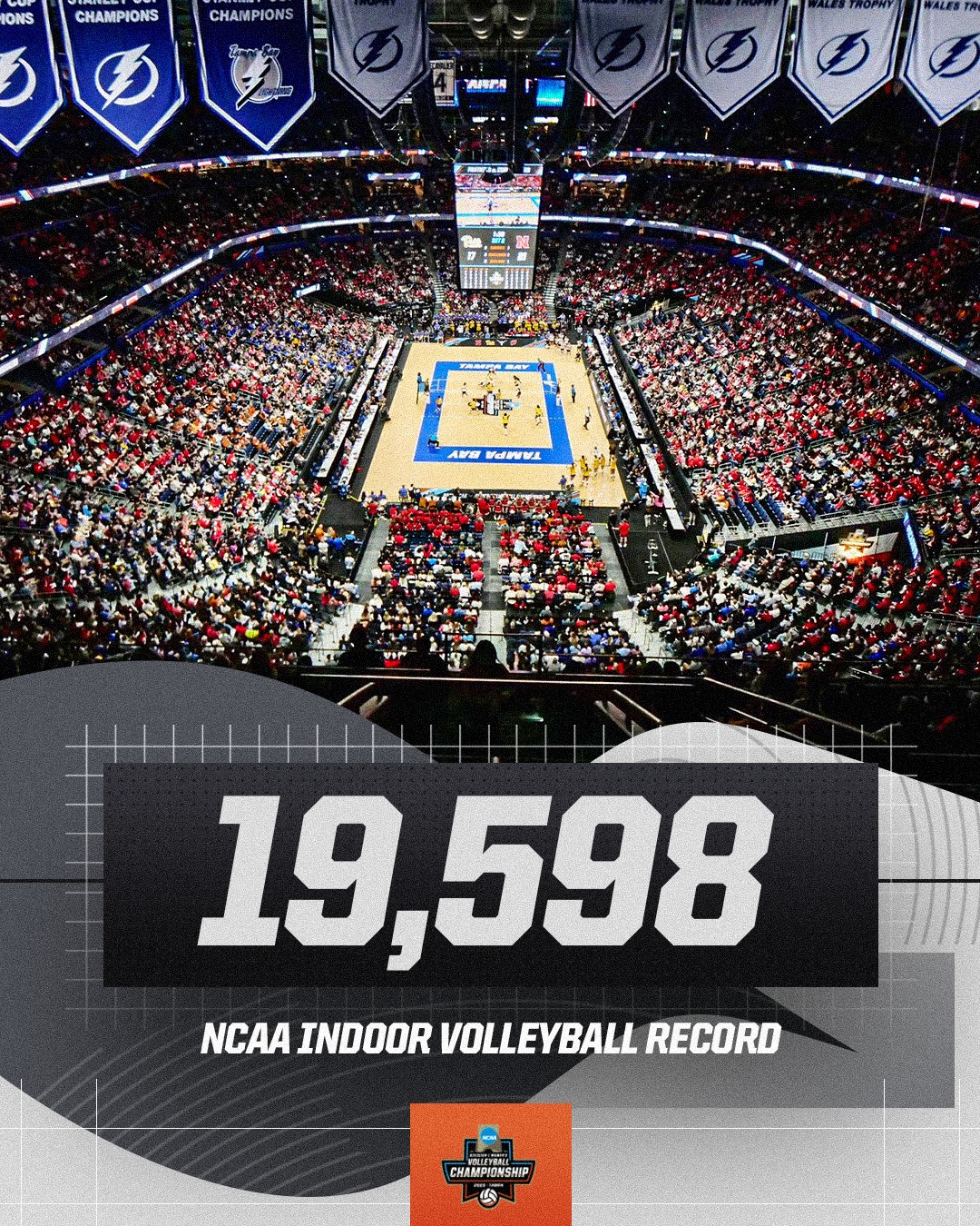 Kỉ lục bóng chuyền Mĩ: 19,598 khán giả đến nhà thi đấu xem giải sinh viên