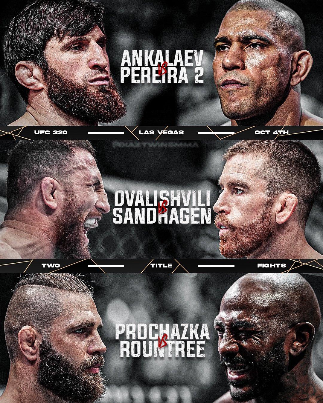 Lịch thi đấu UFC 320: Ankalaev vs Pereira 2 mới nhất