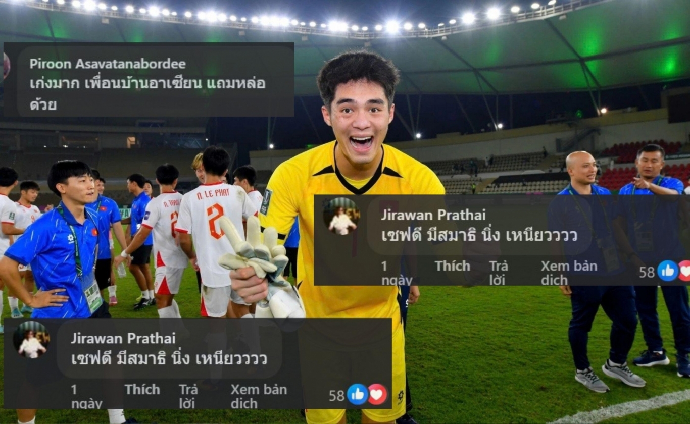 CĐV Thái Lan nói thẳng về đẳng cấp của Trung Kiên tại U23 châu Á