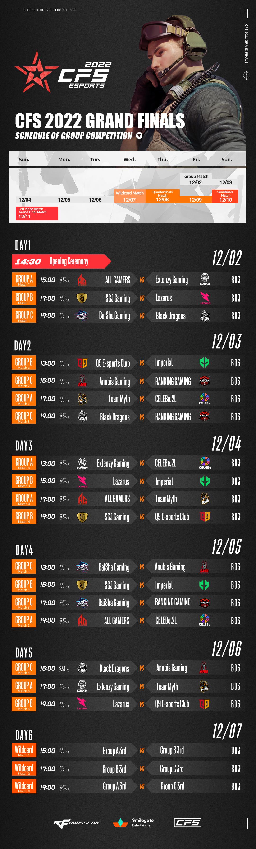 Lịch thi đấu CFS 2022 GF Đột Kích mới nhất