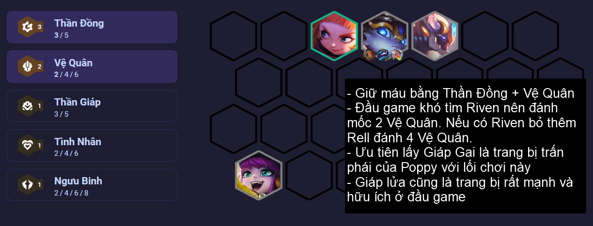 Cách chơi đội hình Poppy Vệ Quân DTCL Mùa 8