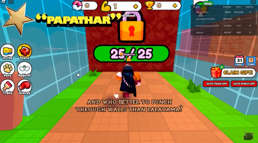 Code Punch Wall Simulator mới nhất và cách nhập