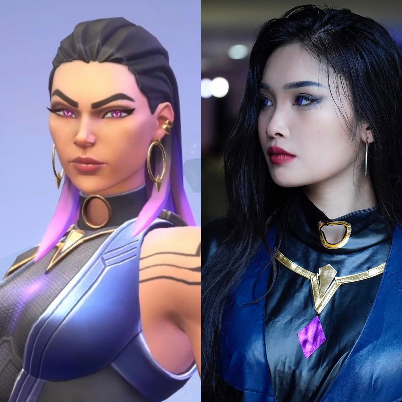 MC Đặng Tiểu Bình cosplay đặc vụ Reyna trong VALORANT