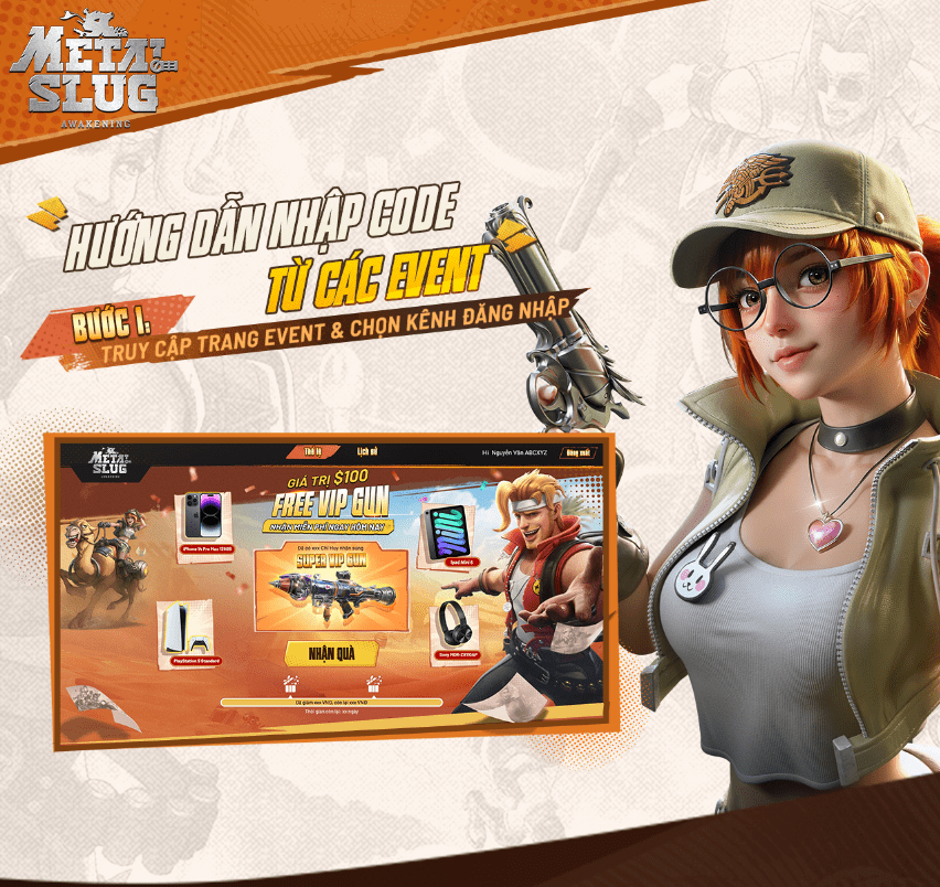 Code Metal Slug Awakening mới nhất và cách nhập