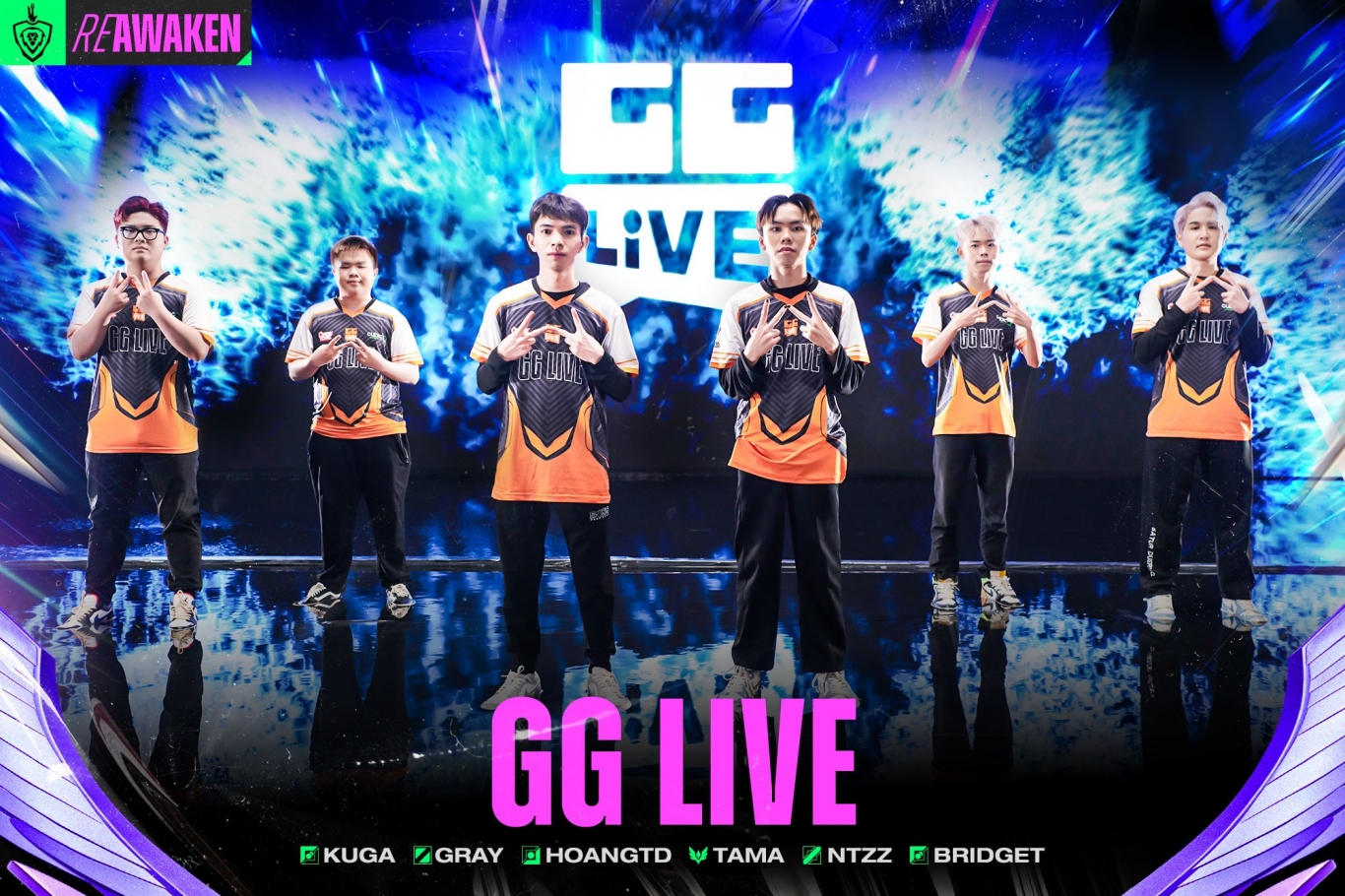 Đội hình GG Live tham dự ĐTDV Mùa Xuân 2024