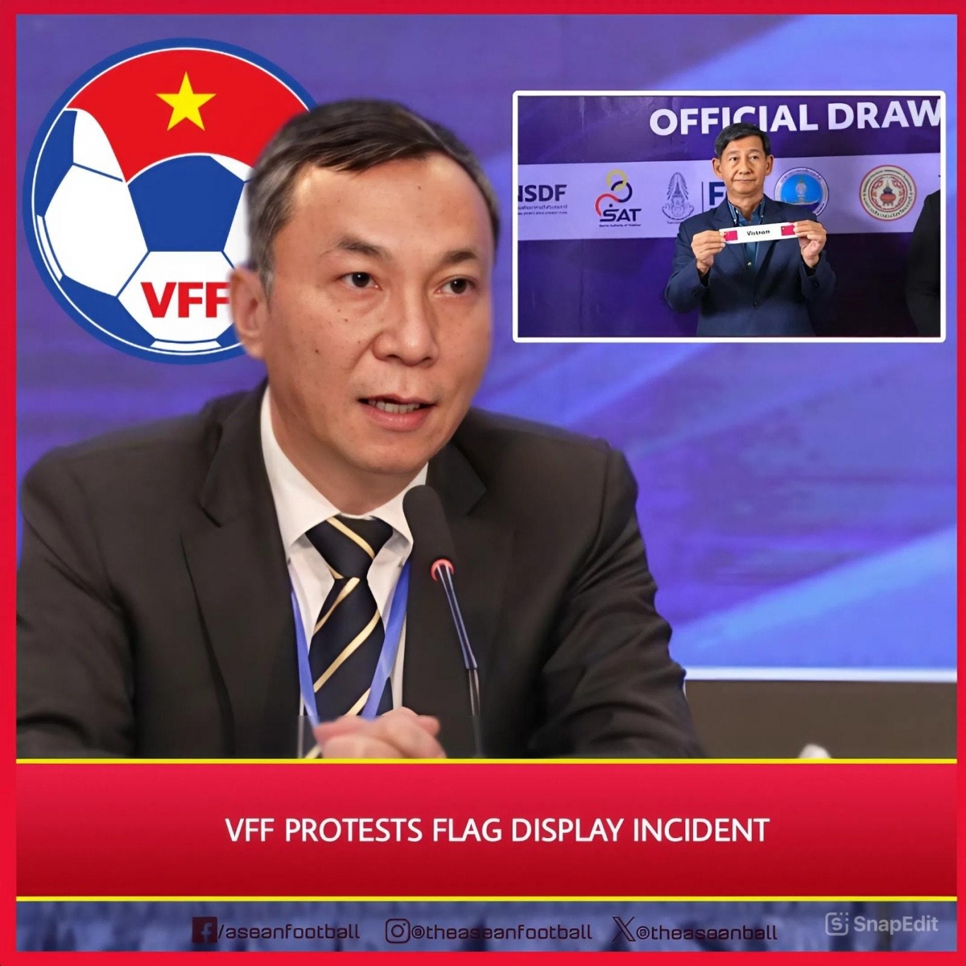 VFF khiếu nại AFF, yêu cầu làm rõ việc sai quốc kỳ Việt Nam