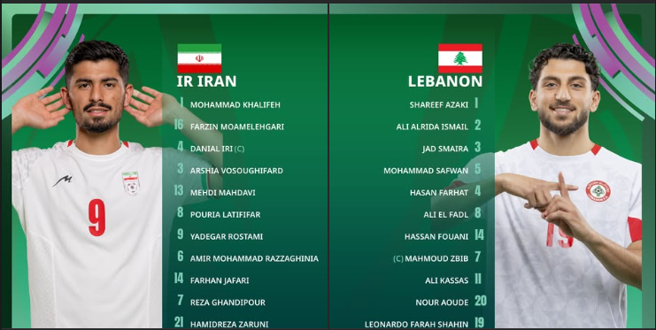 Kết quả U23 Iran vs U23 Liban, 18h30 hôm nay 13/1