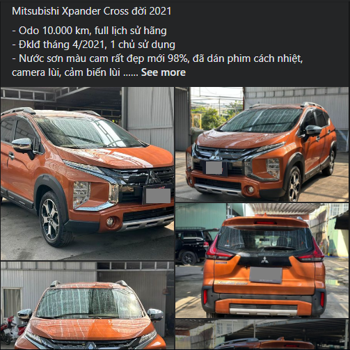 Ngỡ ngàng giá chào bán của Mitsubishi Xpander Cross "lướt" mới lăn bánh ...