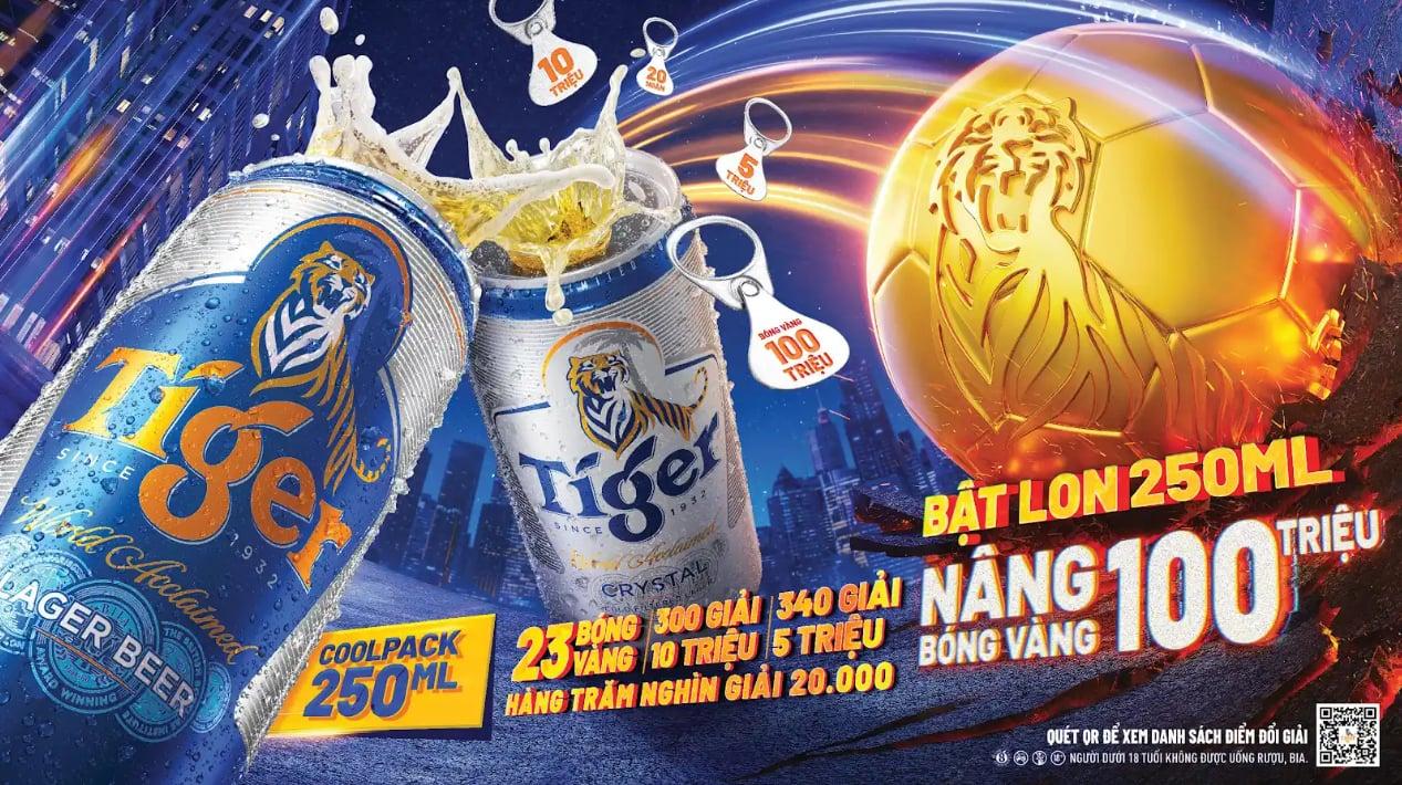 Tiger Beer khuấy động mùa bóng đá cuồng nhiệt với cơ hội trúng bóng ...