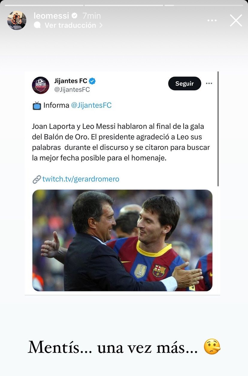 Bị đặt điều ở Quả bóng vàng 2023, Messi chính thức lên tiếng