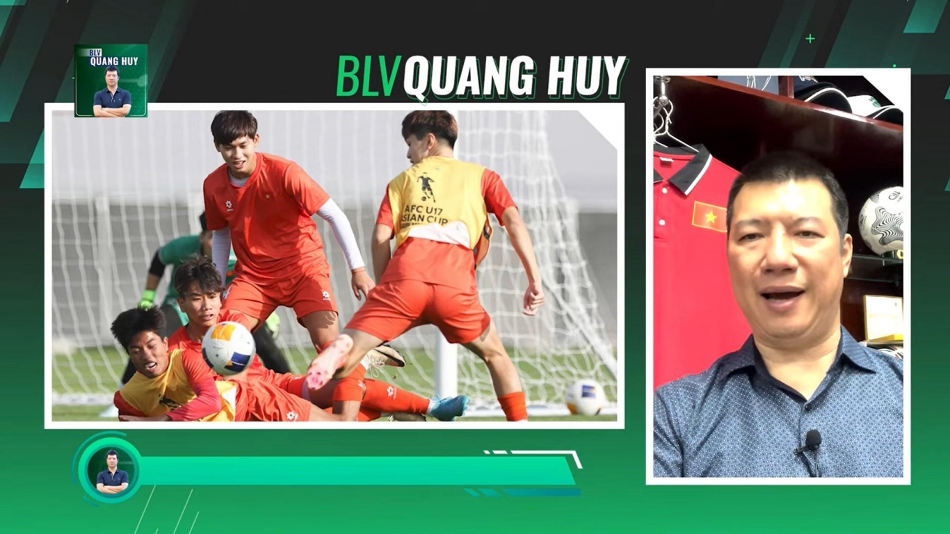 BLV Quang Huy chỉ thẳng lợi thế của U17 Việt Nam trước Úc