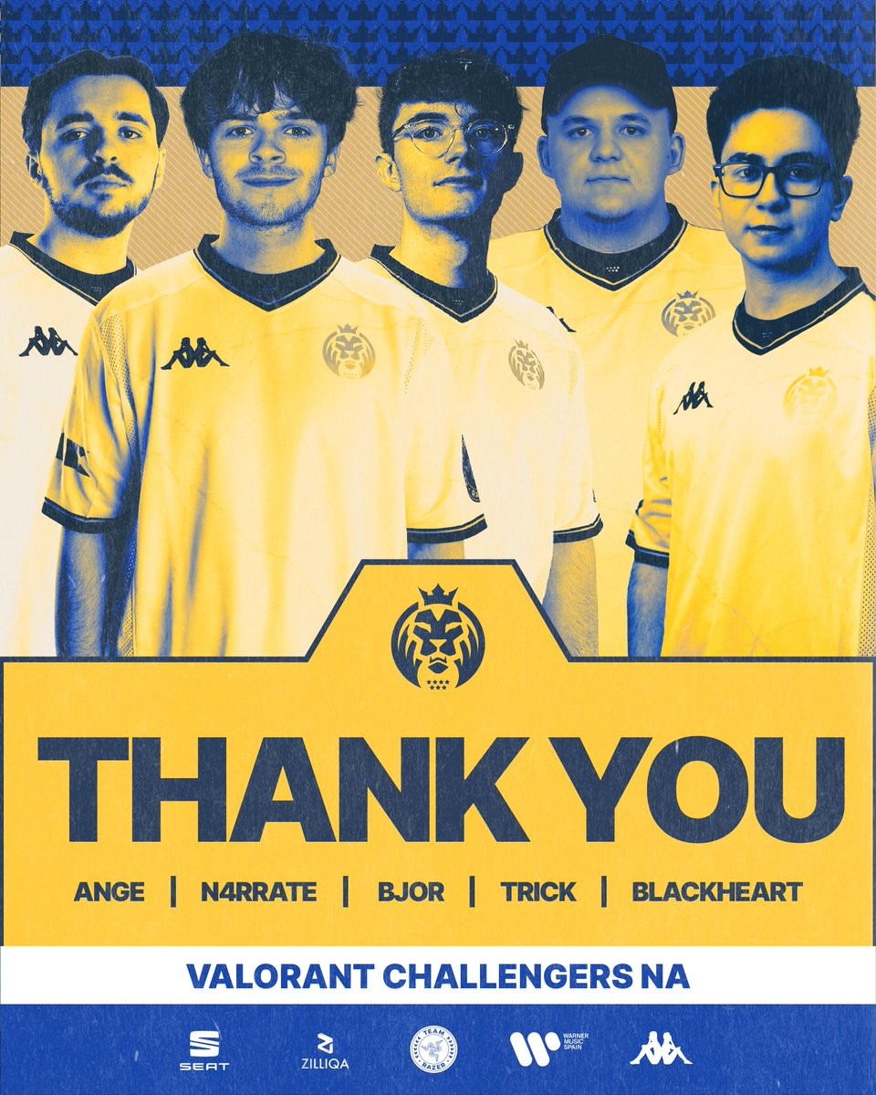 VALORANT: MAD Lions chia tay toàn bộ đội Challengers sau khi xuống hạng