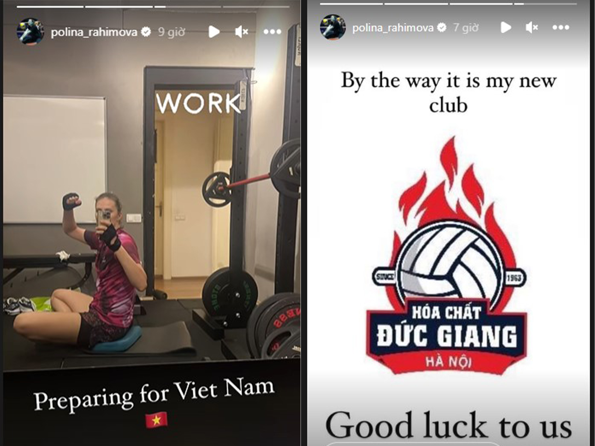 Siêu sao ngoại binh Polina Rahimova trở lại Việt Nam thi đấu