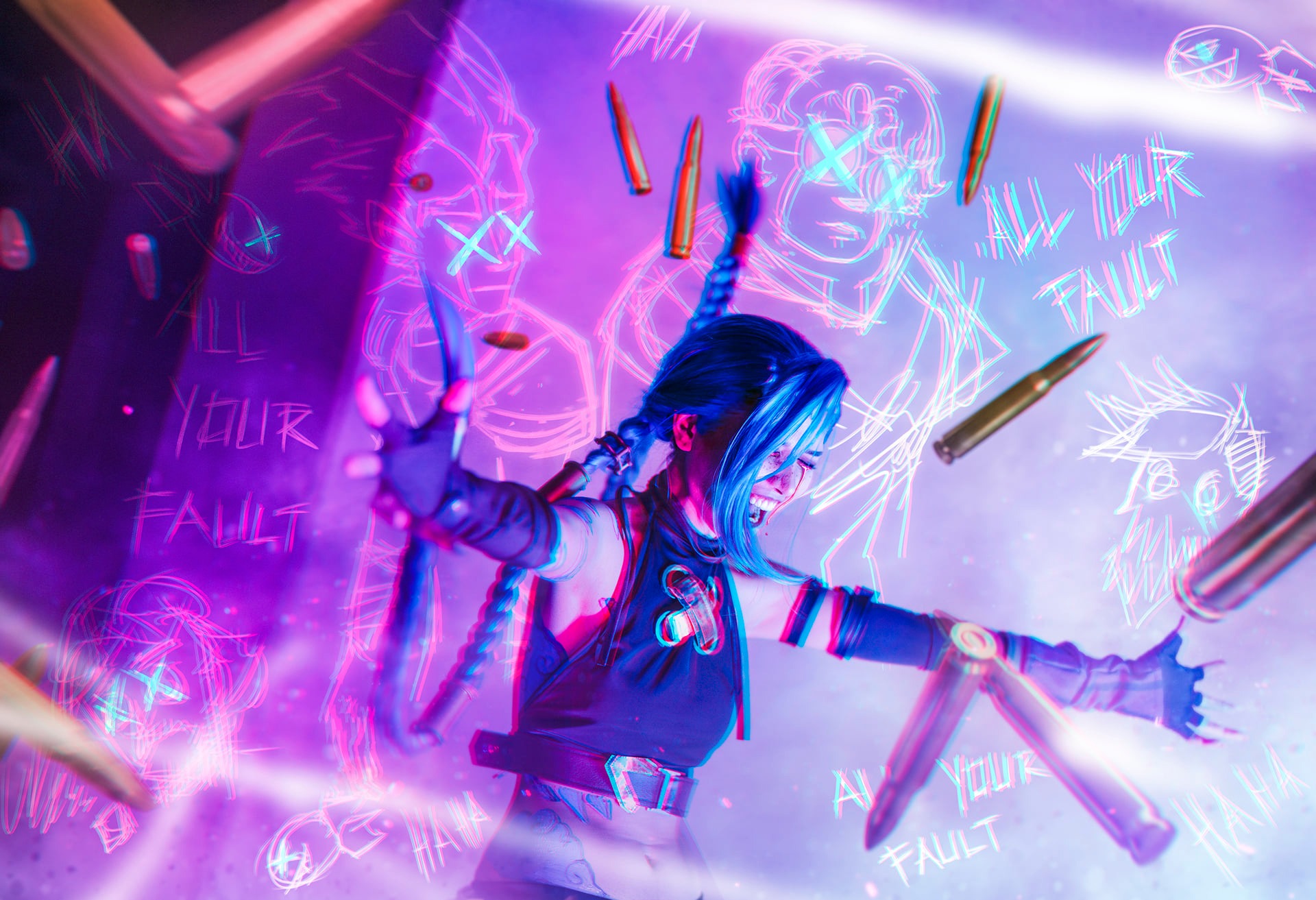 LMHT: Ngắm bộ ảnh cosplay Jinx theo phong cách u tối