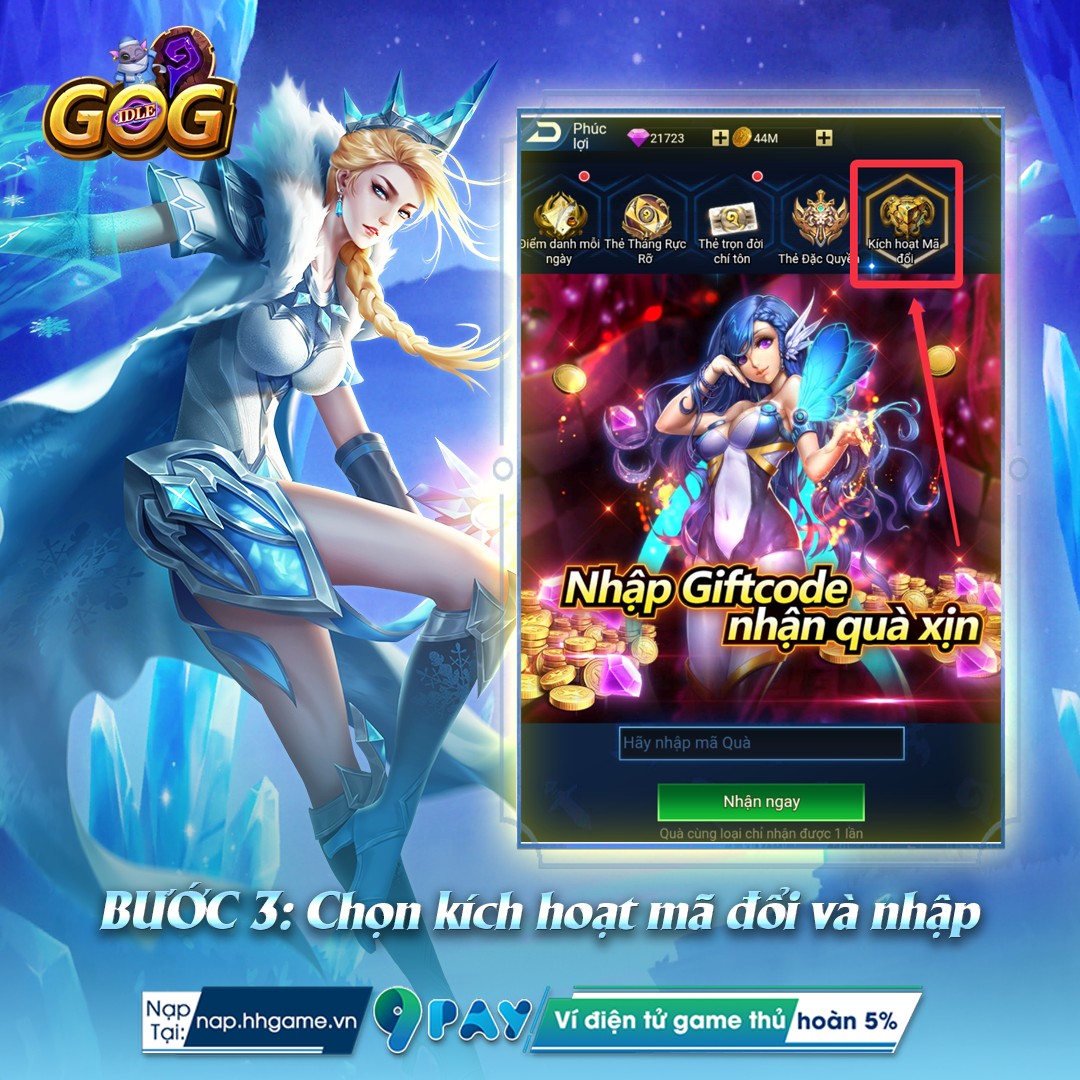 Code IDLE GOG MỚI NHẤT 01/2026 và cách nhập