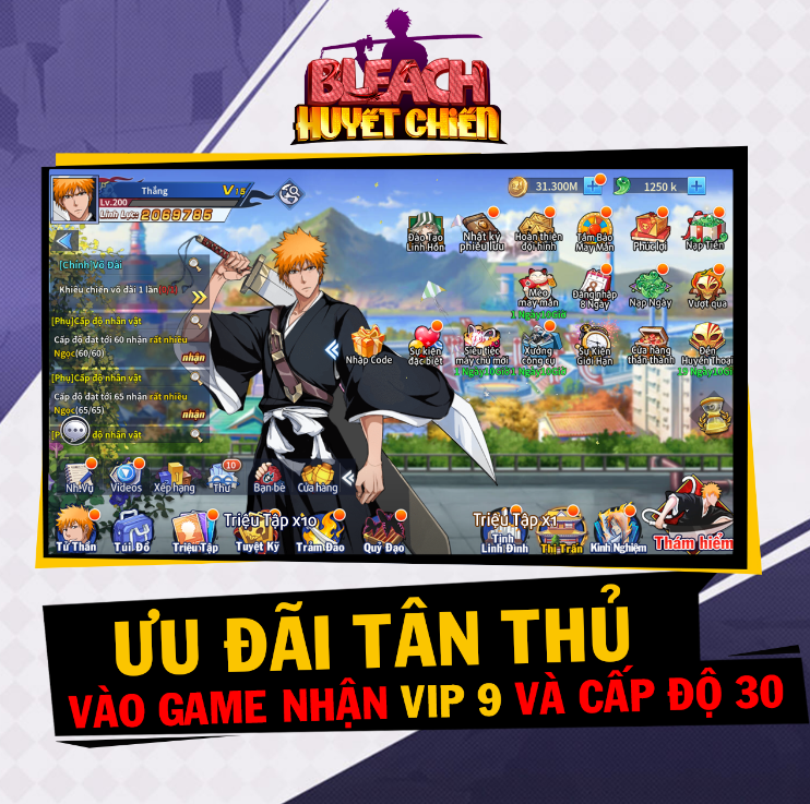 Code Bleach Huyết Chiến VN mới nhất và cách nhập