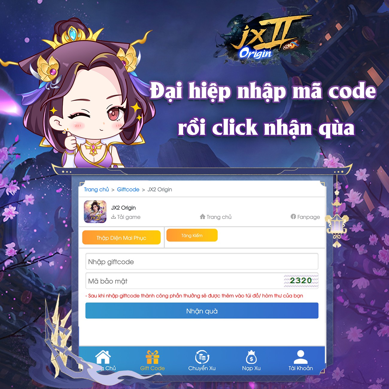 Code JX2 Origin mới nhất 10/2025 và cách nhập