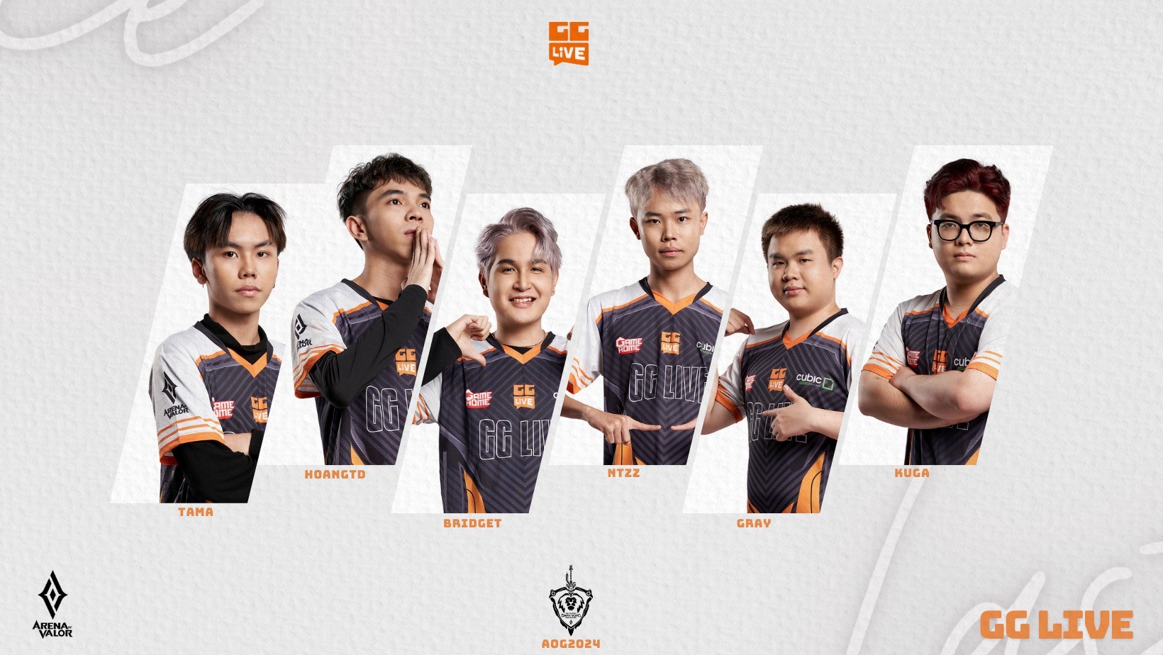 Đội hình GG Live tham dự ĐTDV Mùa Xuân 2024