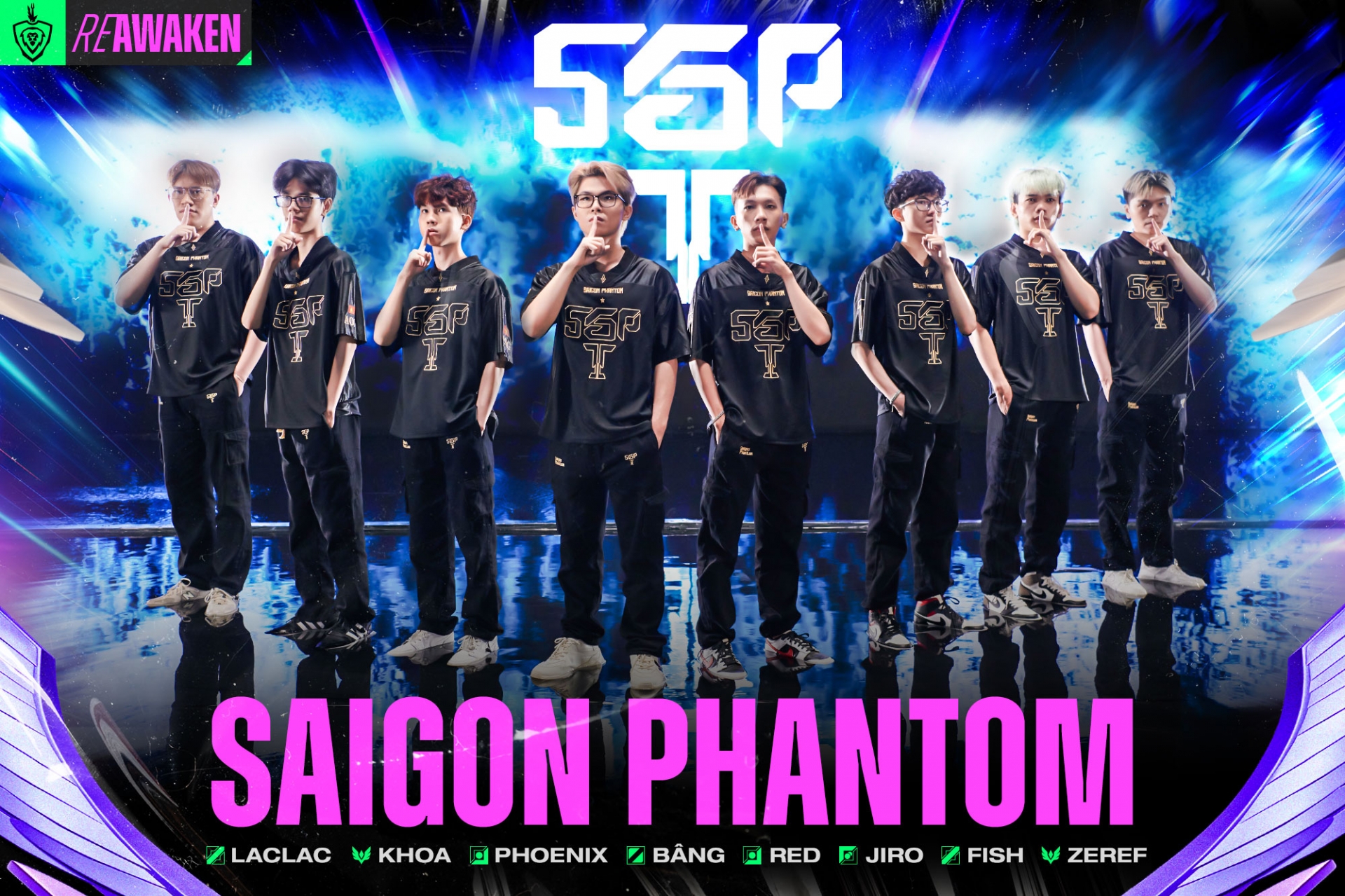 Đội hình Saigon Phantom tham dự ĐTDV Mùa Xuân 2024