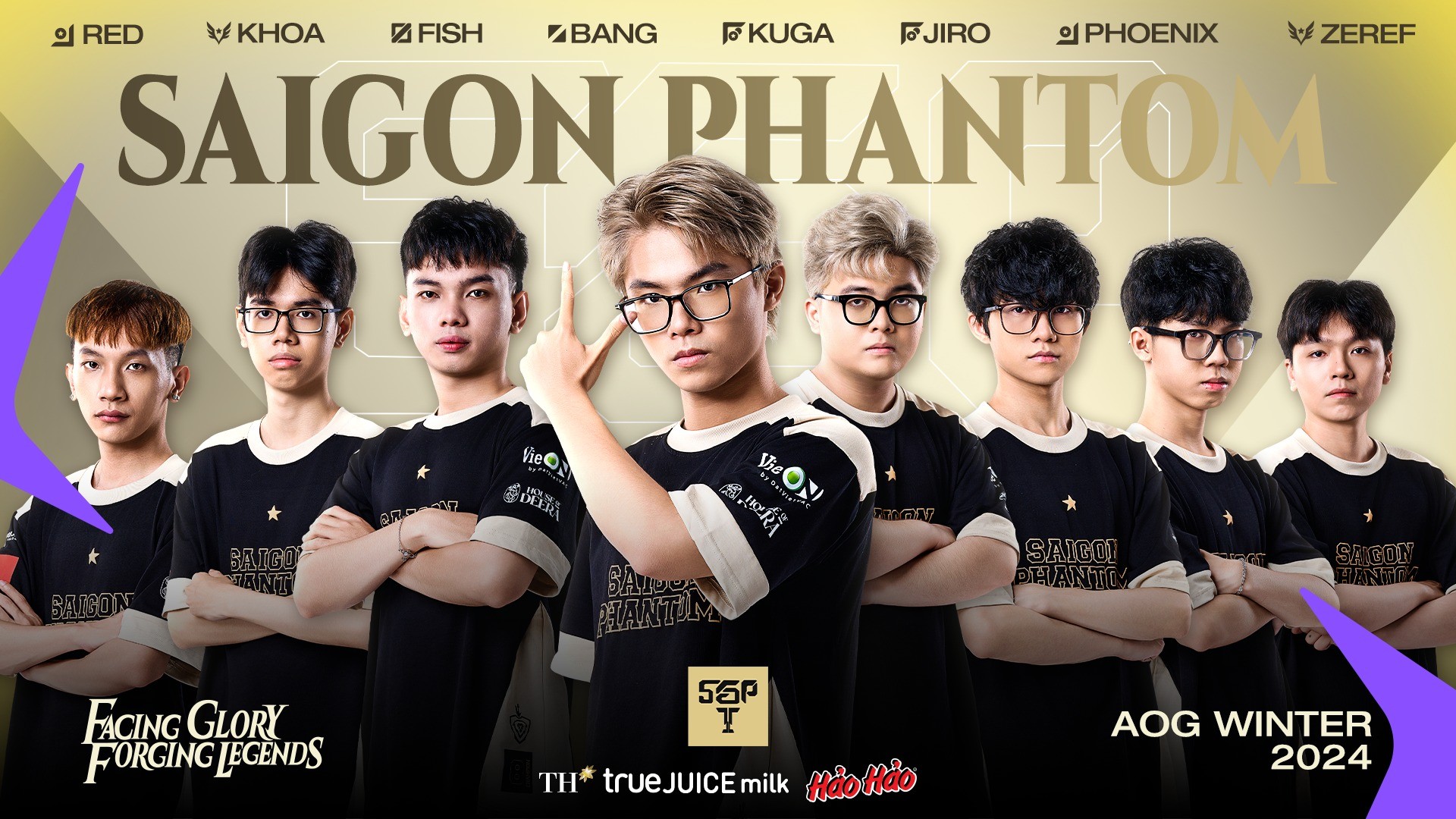 Saigon Phantom AOV: Tiểu sử, thành tích, đội hình