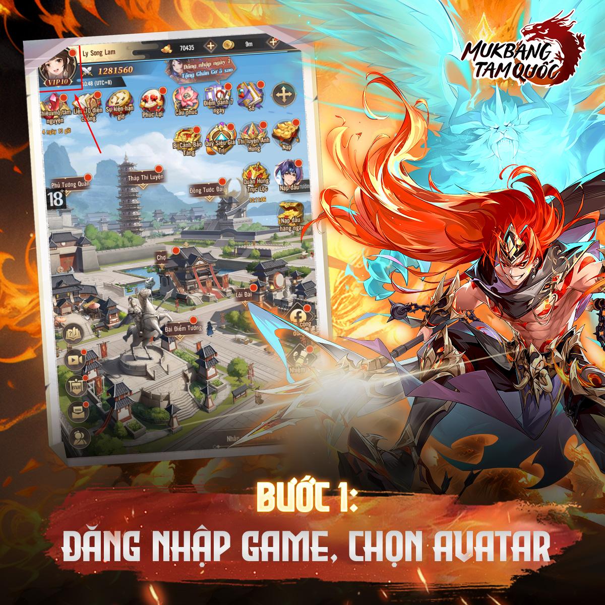 Code Mukbang Tam Quốc mới nhất và cách nhập