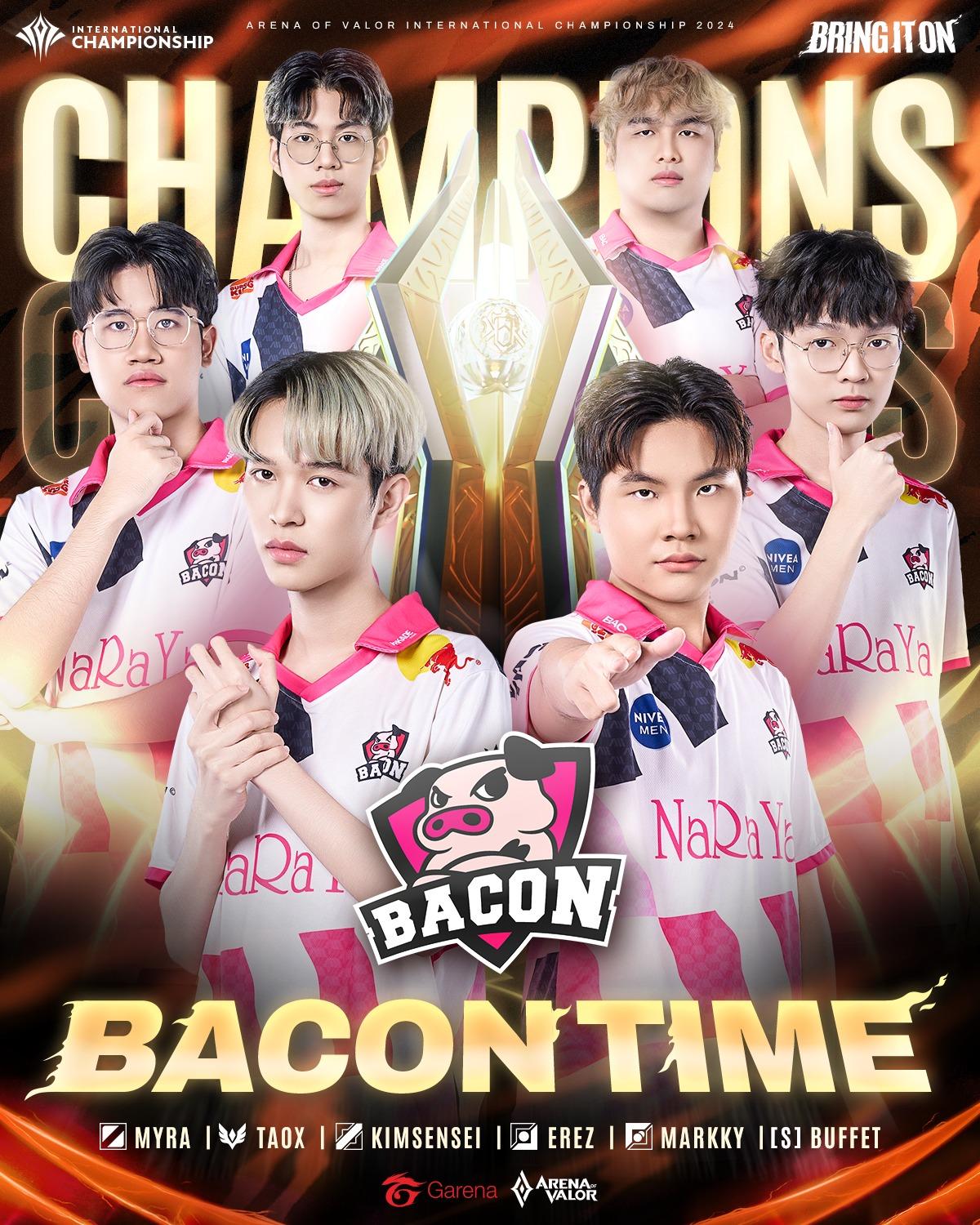 Bacon Time lên ngôi vô địch AIC 2024 Liên Quân Mobile