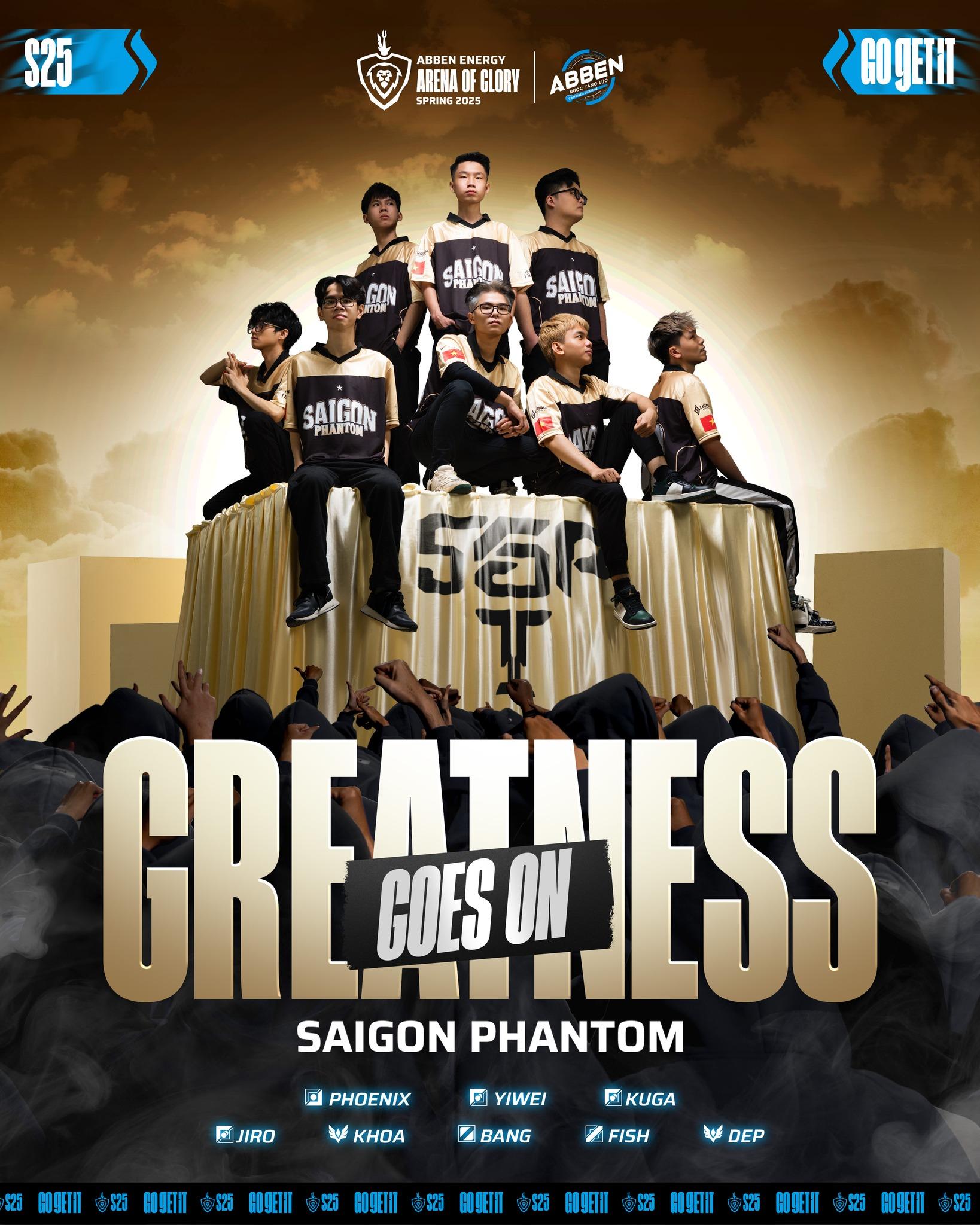 Saigon Phantom AOV: Tiểu sử, thành tích, đội hình