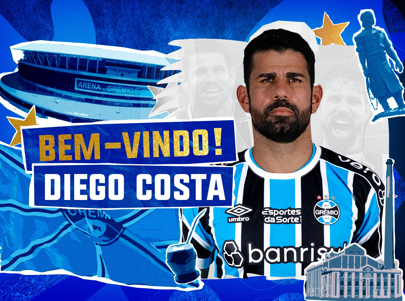 Diego Costa chính thức ký hợp đồng với CLB thứ 12 trong sự nghiệp
