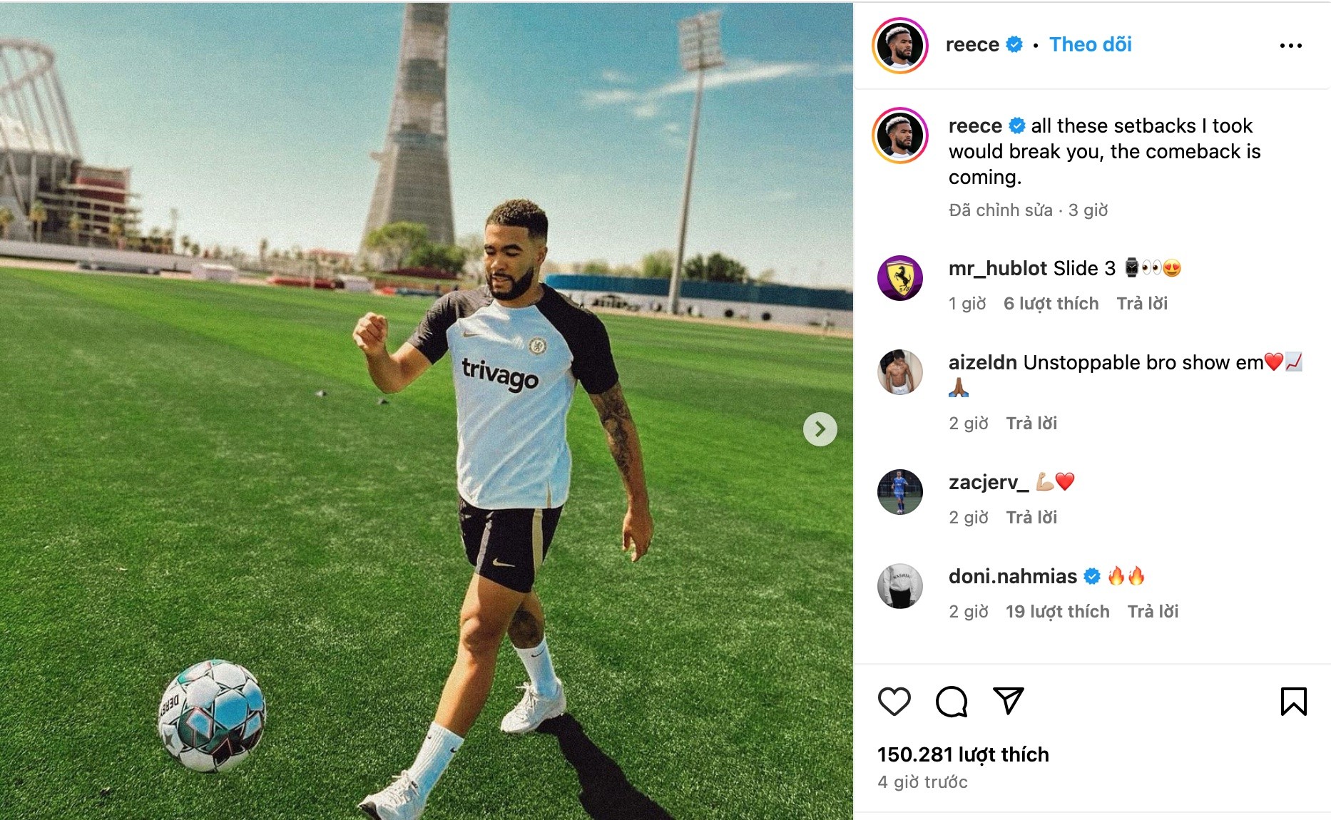 Chelsea đón tin vui từ Reece James