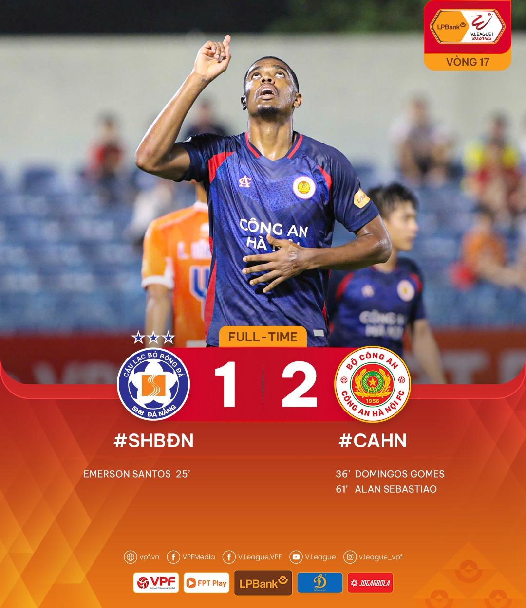 Thua đáng tiếc CAHN, Đà Nẵng tiếp tục đứng cuối bảng