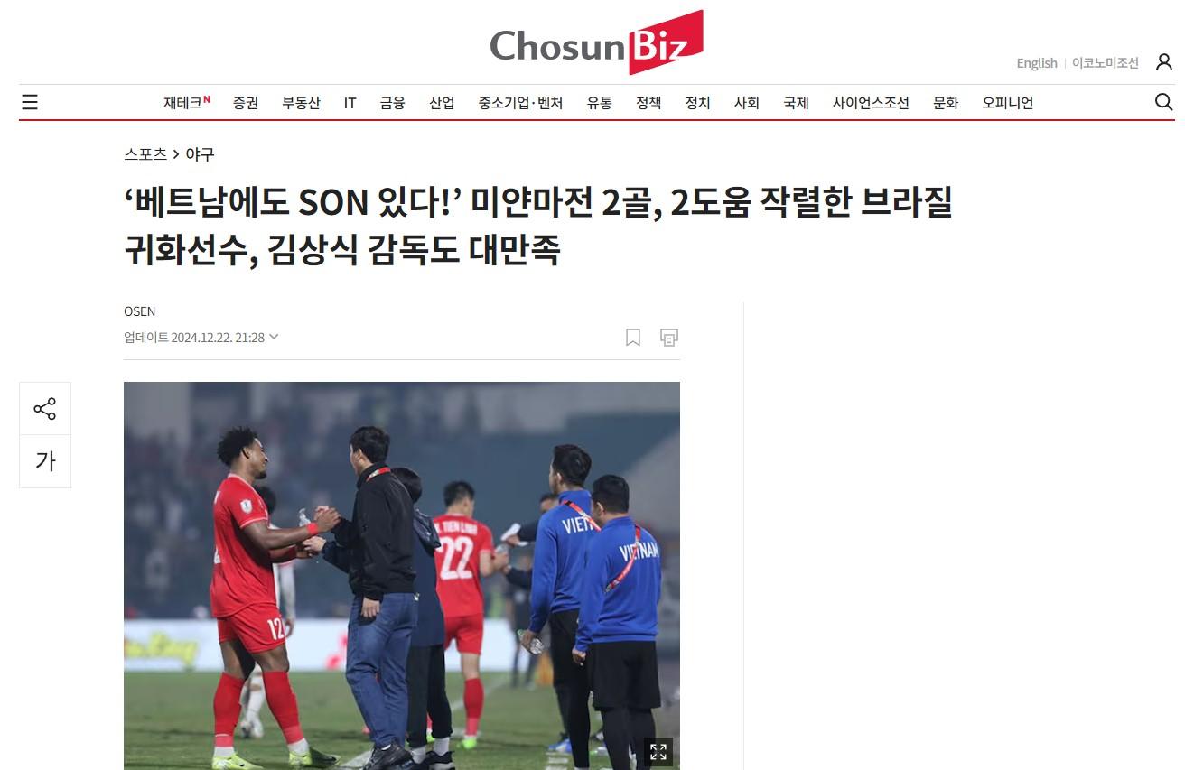 Báo Hàn Quốc thốt lên: 'Xuân Son là Son Heung Min của ĐT Việt Nam'