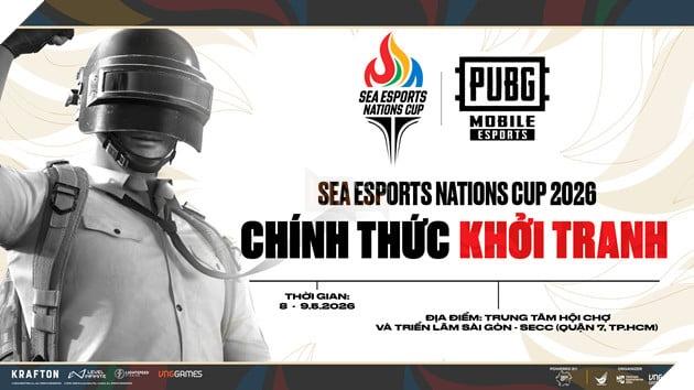 PUBG Mobile sẽ là bộ môn khai màn giải đấu Esports Nations Cup 2026
