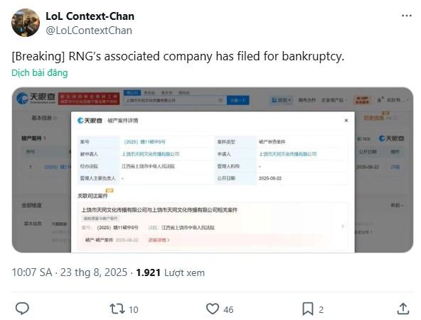 RNG xác nhận tái cấu trúc: Nhà đầu tư mới sẽ 'đá bay' ban quản lý cũ?