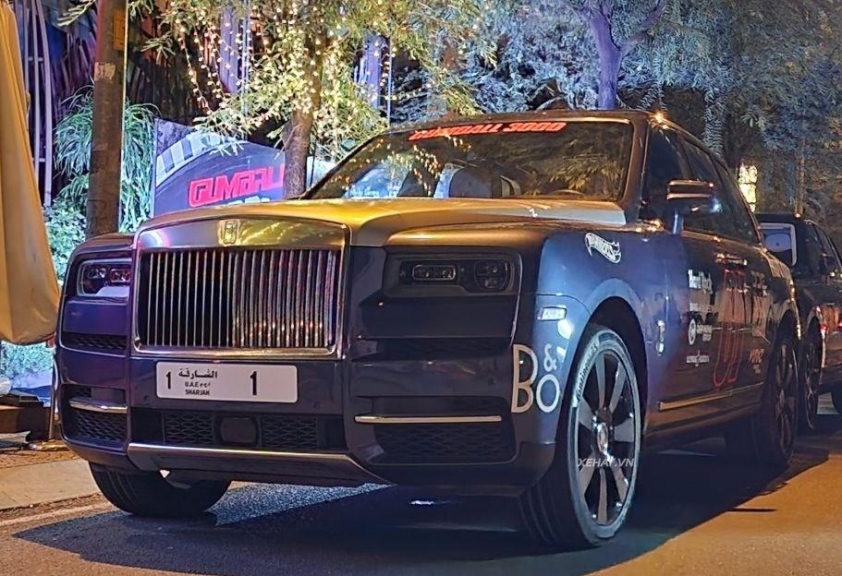 Gumball 3000: SUV siêu sang Rolls-Royce Cullinan mang biển số UAE lộ diện tại TP.HCM