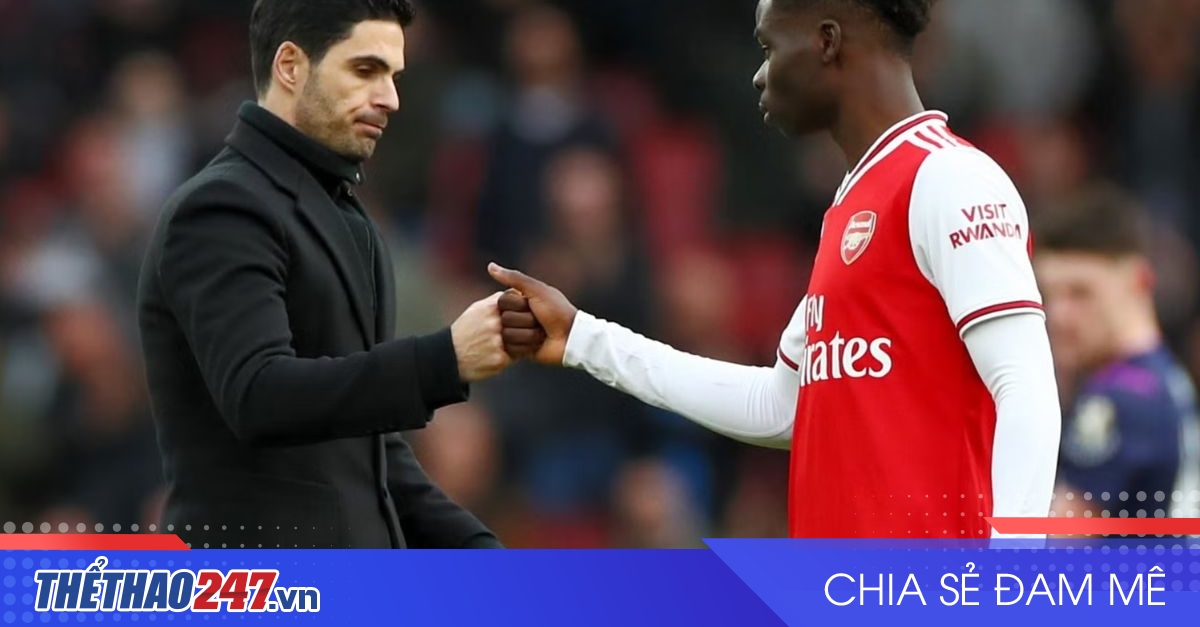 Arteta tiết lộ tình hình chấn thương của Saka và Saliba trước đại chiến ...