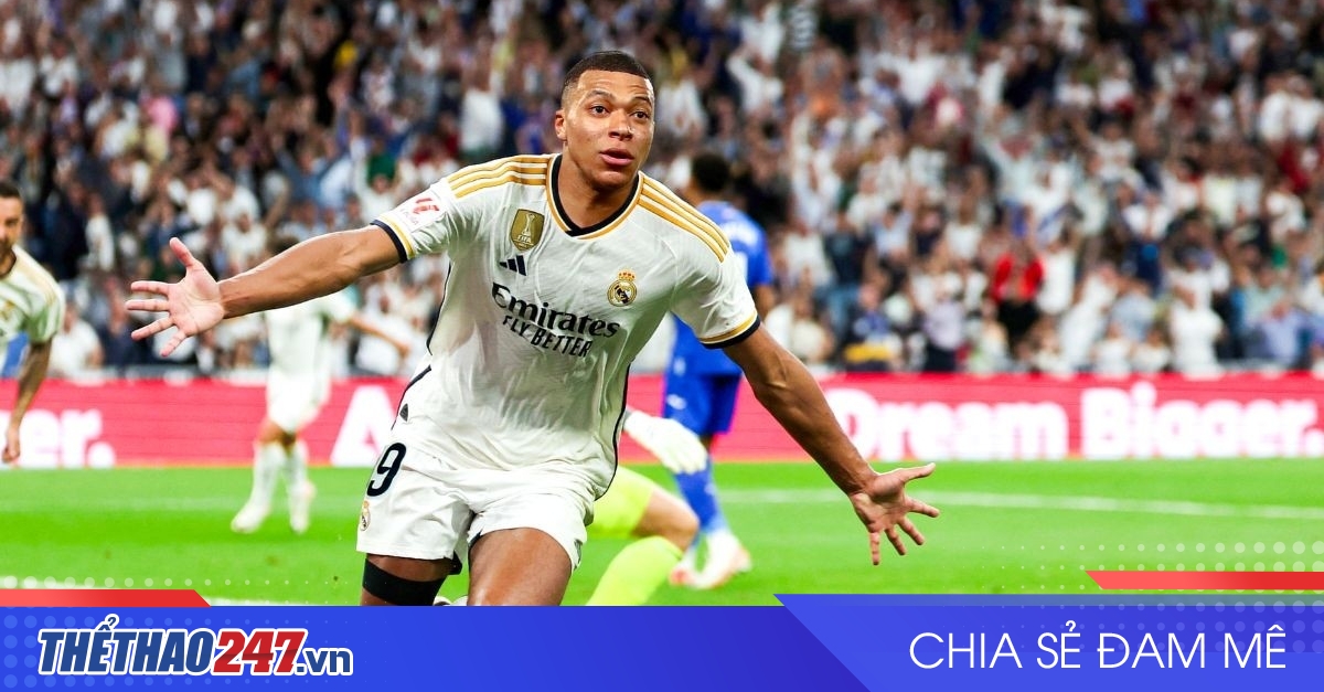 Mbappe xâu kim hậu vệ, ghi bàn trong màu áo Real