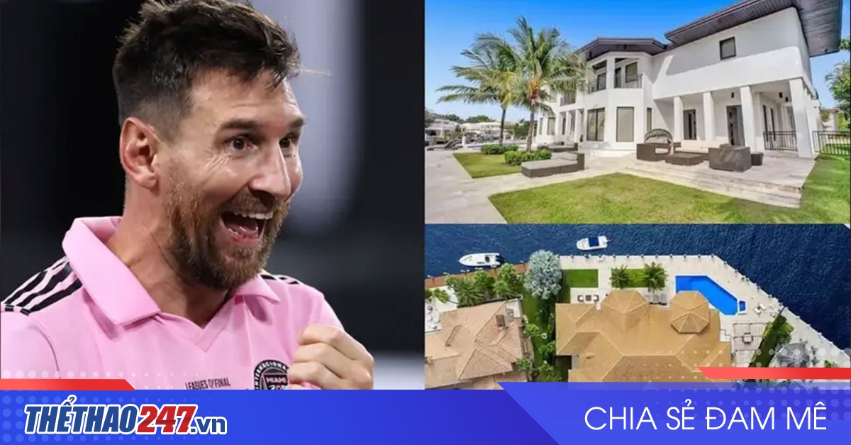 Choáng ngợp siêu biệt thự của Lionel Messi, đắt đỏ bậc nhất nước Mỹ