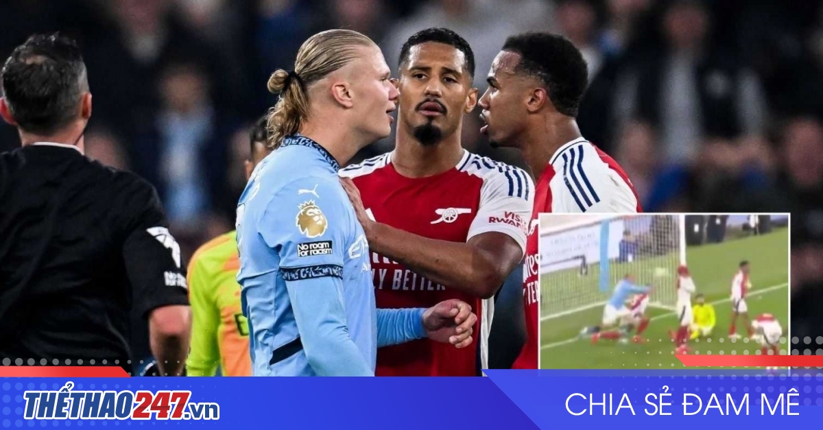 Haaland: 'Tôi không hối hận vì ném bóng vào đầu Gabriel'