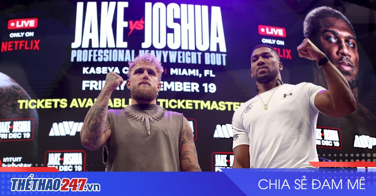 Jake Paul dính chấn thương trước thềm so găng Anthony Joshua