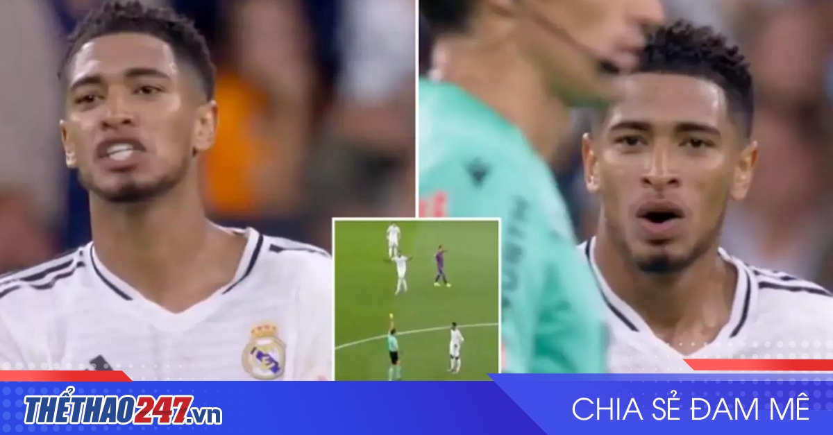 Bellingham buông lời xúc phạm trọng tài ngay trên sân