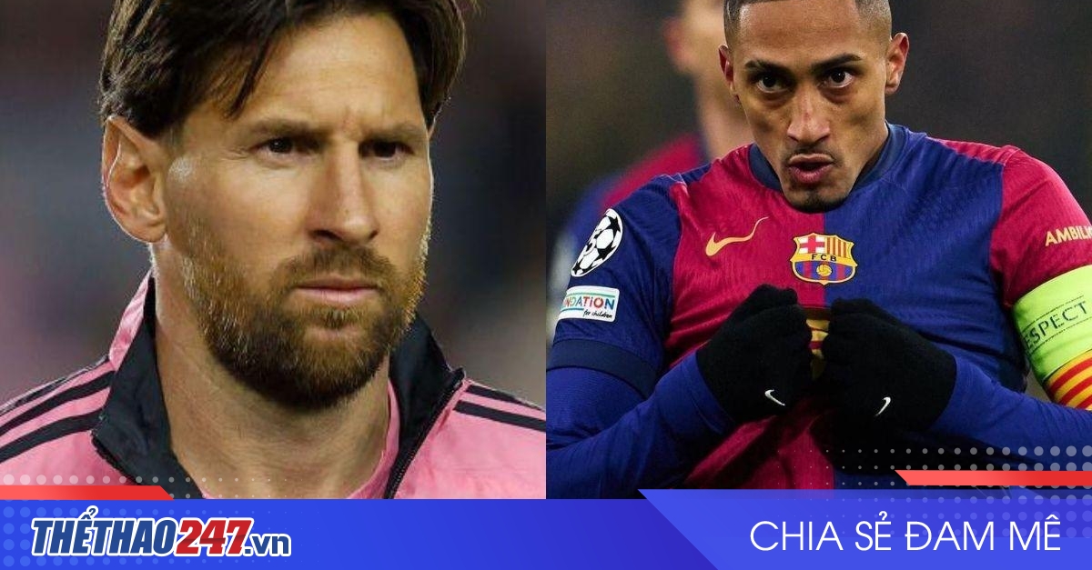 Raphinha chính thức vượt mặt Messi tại Cúp C1, nhưng vẫn kém Ronaldo