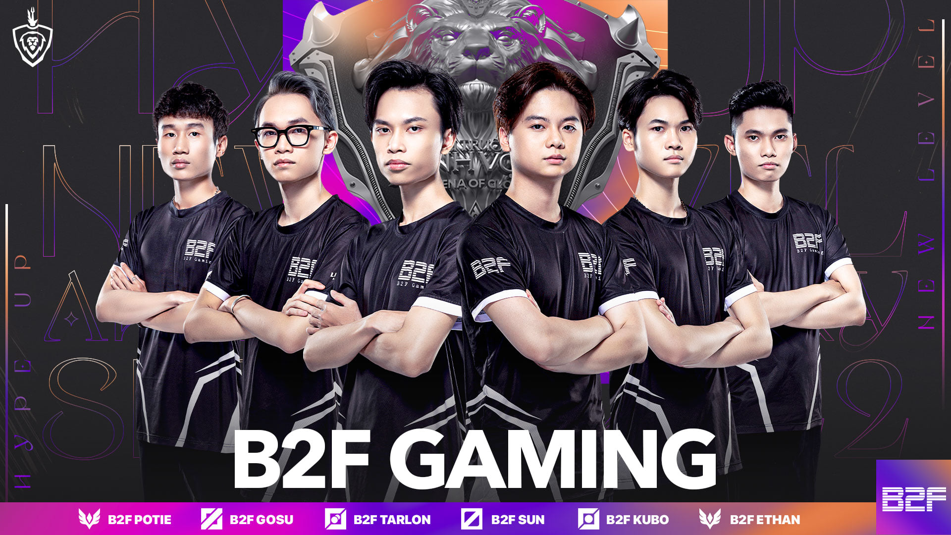 B2F Gaming công bố đội hình chính thức tham dự ĐTDV Mùa Xuân 2022