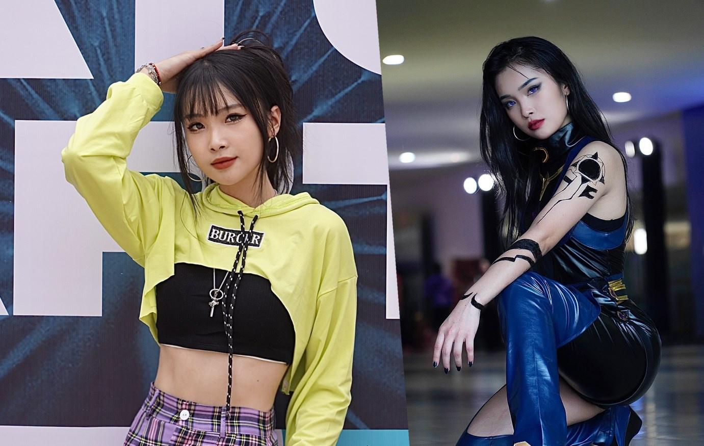 MC Đặng Tiểu Bình cosplay đặc vụ Reyna trong VALORANT