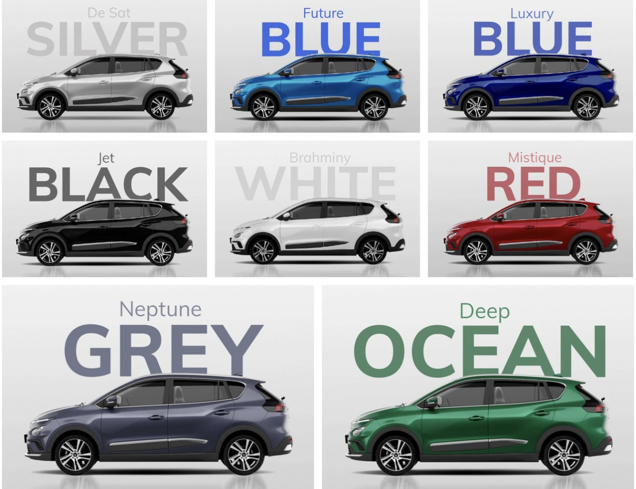 Lộ diện bảng màu VinFast VF e34 với tên gọi như xe sang