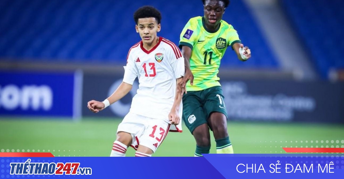 Kết quả - tỷ số U17 UAE vs U17 Úc: Cơ hội cho U17 Việt Nam