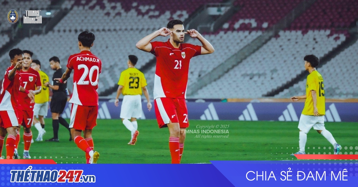 Kết quả - tỷ số U23 Indonesia vs U23 Brunei: Không tưởng