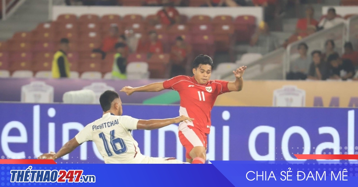 Kết quả - tỷ số U23 Indonesia vs U23 Thái Lan: Căng hơn dây đàn