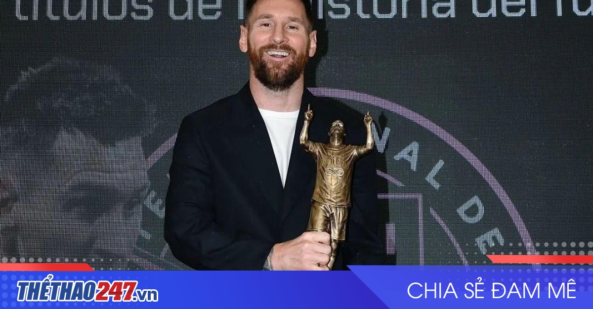 Lionel Messi chính thức nhận giải thưởng 'GOAT'