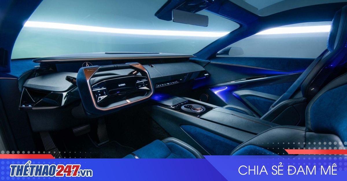 Siêu coupe chạy điện 1000 mã lực Caveya lần đầu tiên hé lộ nội thất