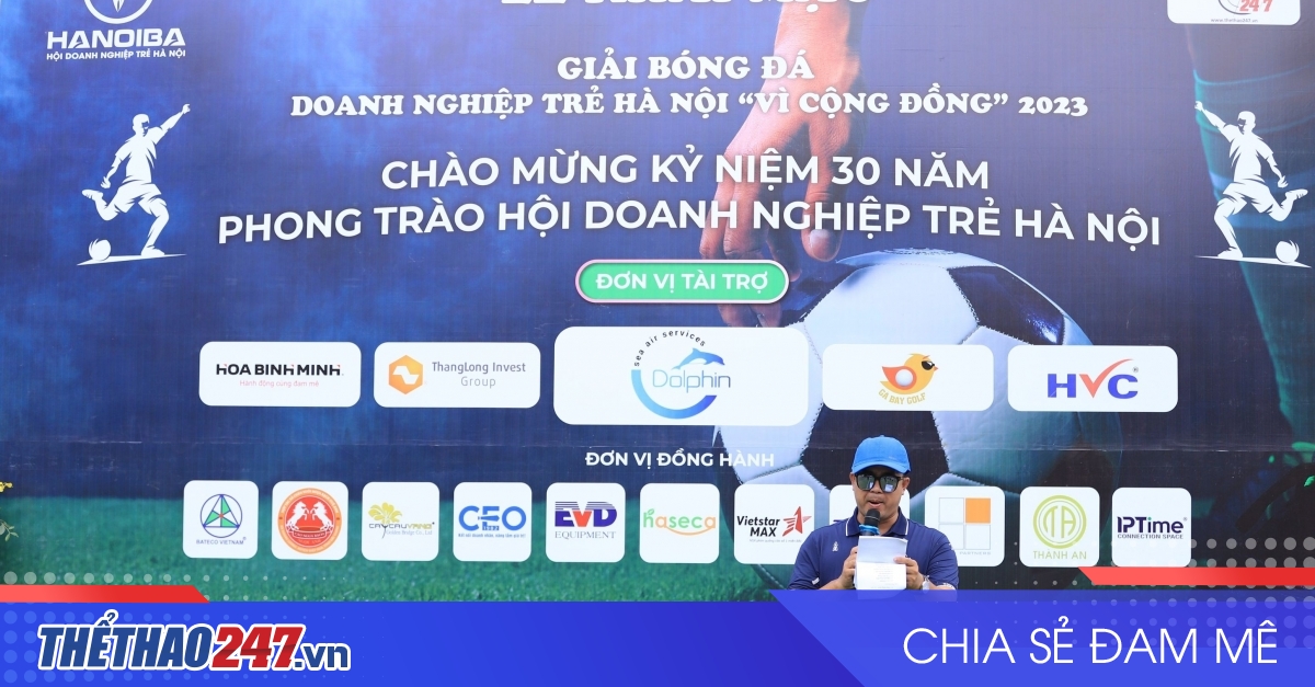 Khai mạc Giải bóng đá Doanh nghiệp trẻ Hà Nội Vì cộng đồng 2023
